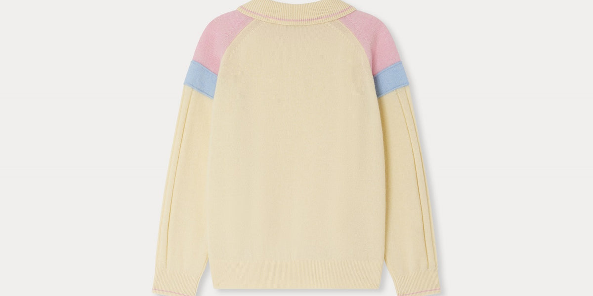 Bonpoint x Guest in Residence Lynsey color-blocked cashmere polo neck